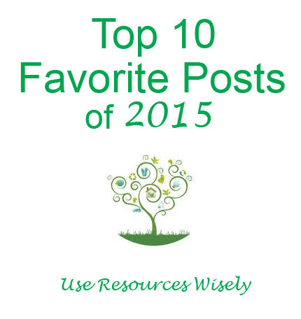 10 Favorite Posts of 2015 – Use Resources Wisely
