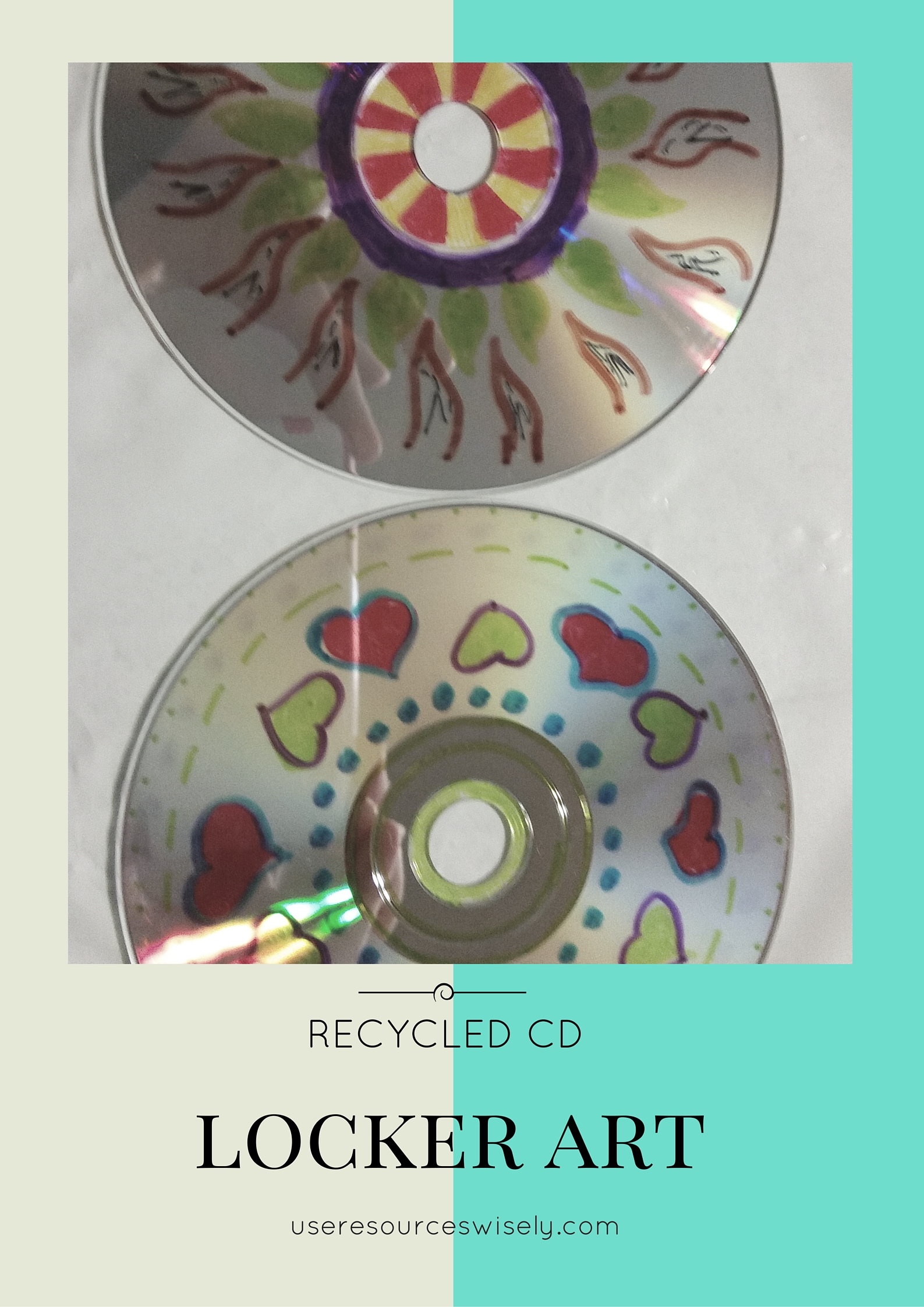 Easy Upcycle Craft: CD Locker Magnets – Use Resources Wisely