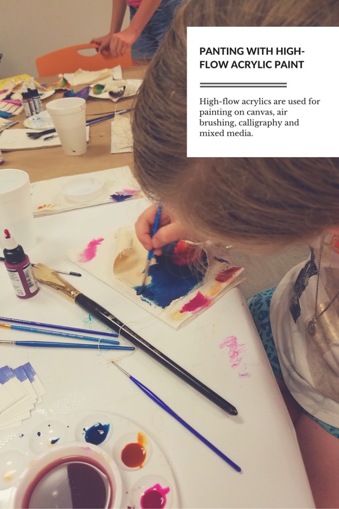 Canvas Painting Using High-Flow Acrylic Paint – Use Resources Wisely