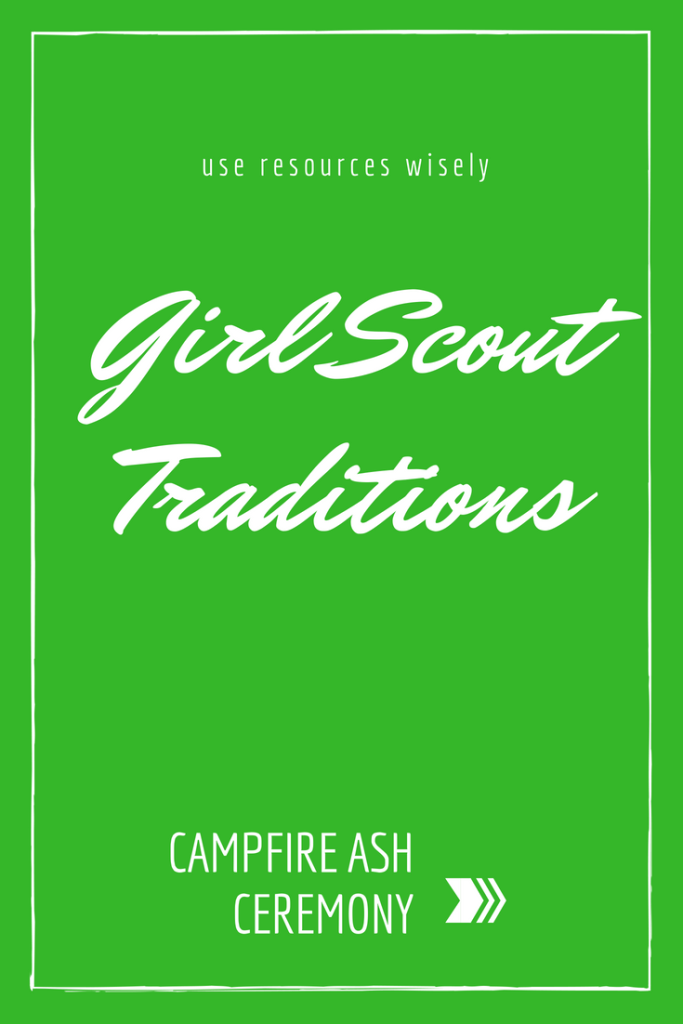 Campfire Ash Ceremony – Use Resources Wisely