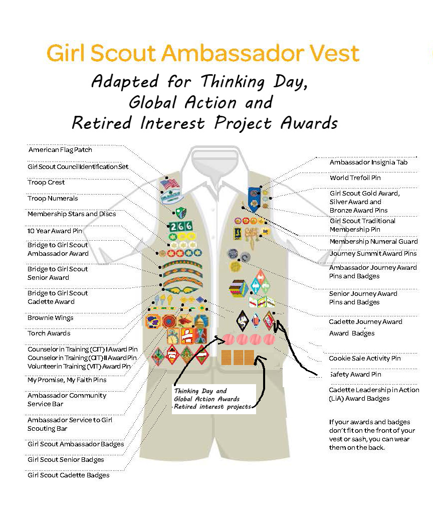 Patch Placement: Thinking Day, Global Action and Retired IPs (Cadettes ...