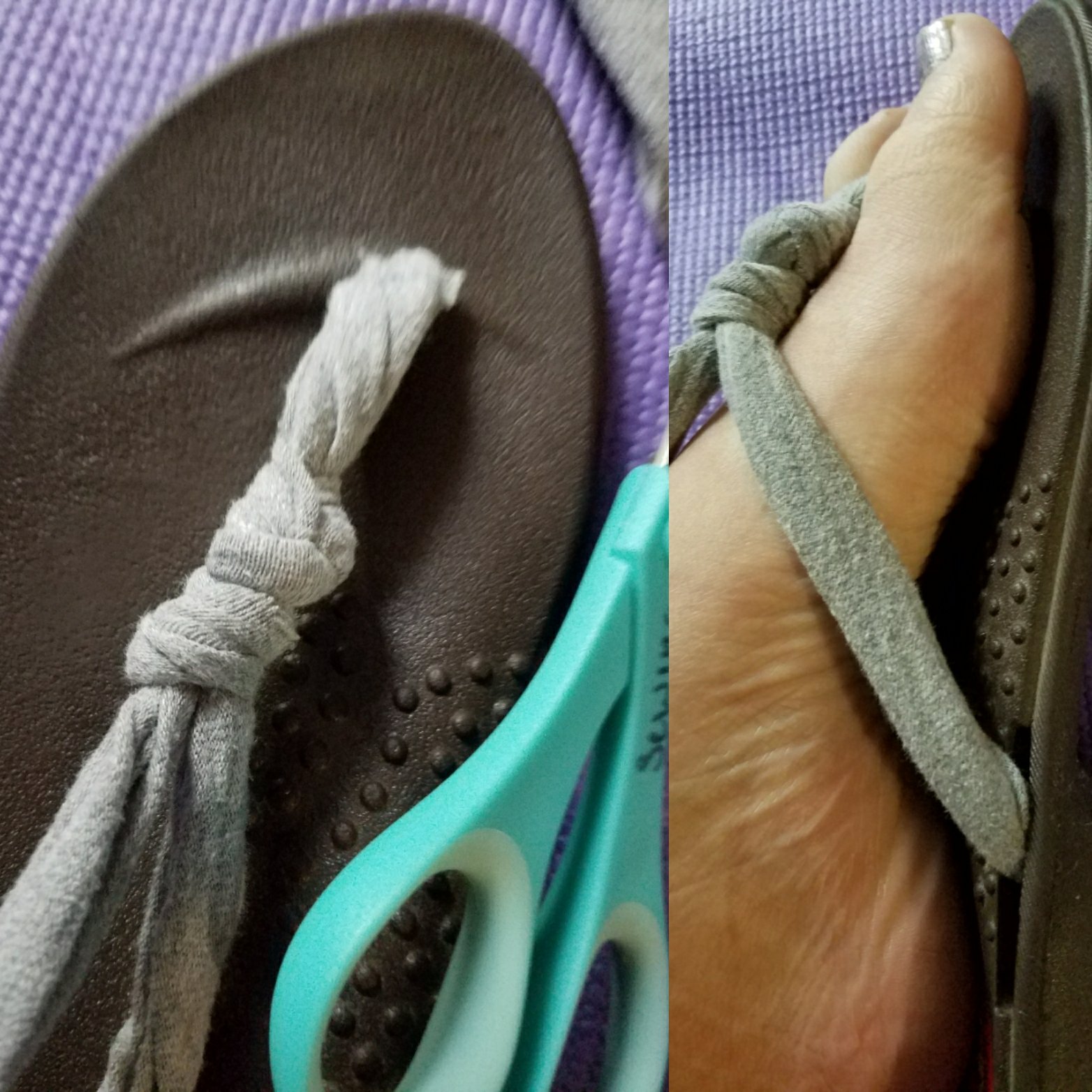 Fabric Flip Flop Makeover DIY – Use Resources Wisely