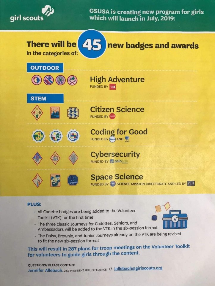 New Cadette, Senior and Ambassador Badges Coming Summer 2019 – Use ...